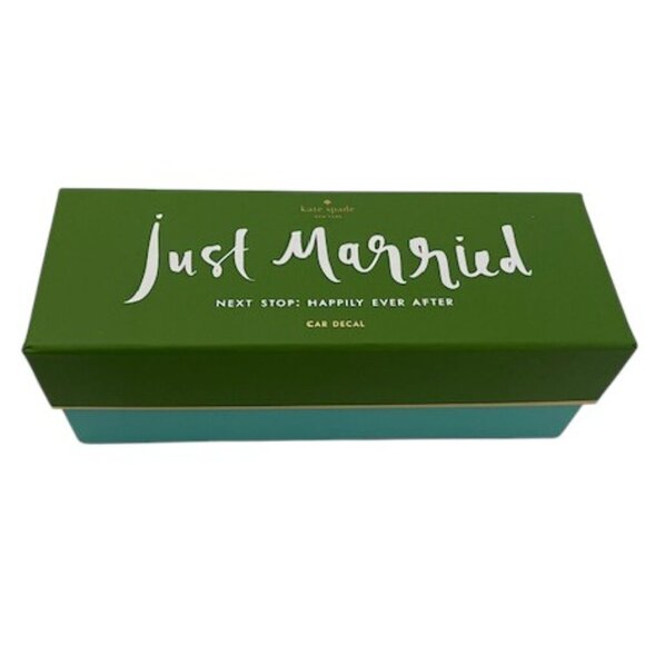 kate spade | Party Supplies | Nwot Kate Spade Just Married Car Decal ...
